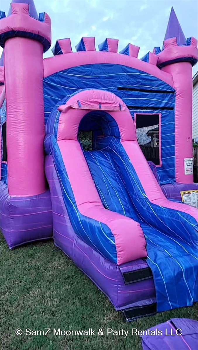 Princess Power Bouncehouse Combo DRY - Hire in TX | SamZ Moonwalk ...